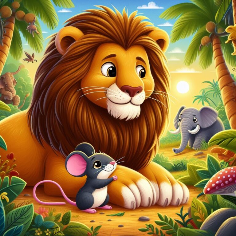 The Lion and the Mouse Moral Story in English PDF