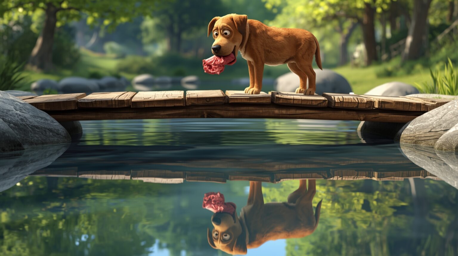 The Greedy Dog Story for Kids with Moral | Short Animal Story - Moral ...