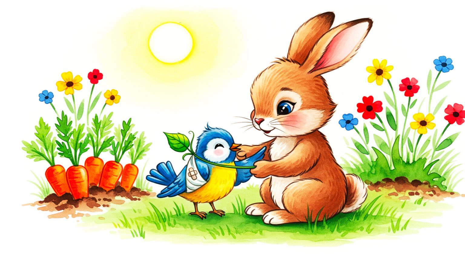 The Helpful Rabbit and the Grateful Bird - Moral Stories In English
